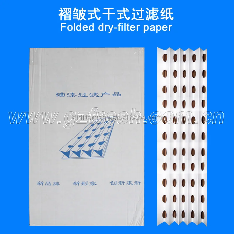 Folded Paint Spray Booth Filter Media Paper (manufacture) - Buy Folded ...