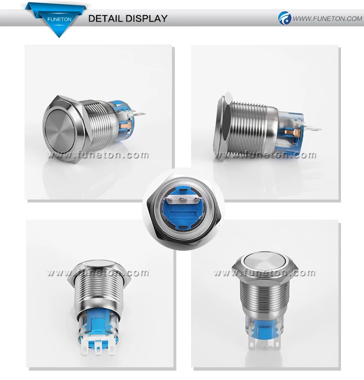 Jiaben Jinding 19mm Dpdt Double Speed Momentary Switch