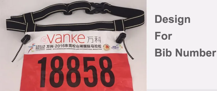 Reflective Triathlon Marathon Event Bib Running Race Number Holder ...
