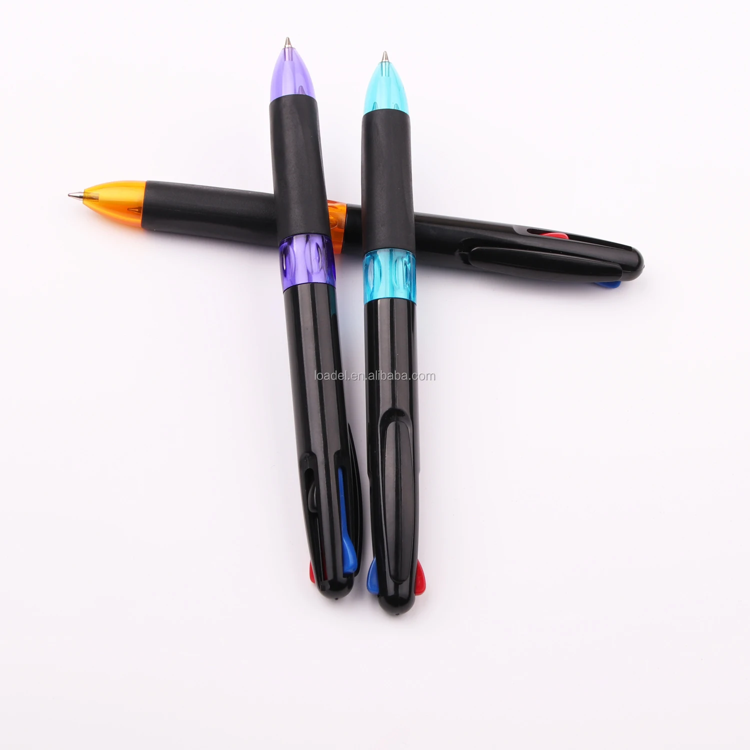 Plastic Two Colors In One Pen Black Two Color Ink Pen - Buy Two Color ...
