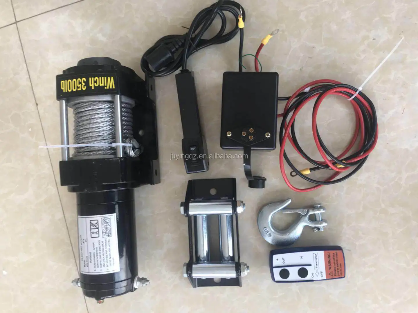 Car Winch 3500lb Electric Hoist 12 Volt - Buy Electric Hoist 12 Volt ...