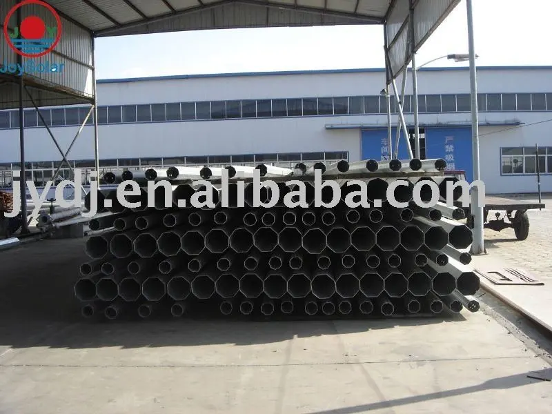 10m Hot Dip Galvanized Octagonal Steel Pole for Gardens