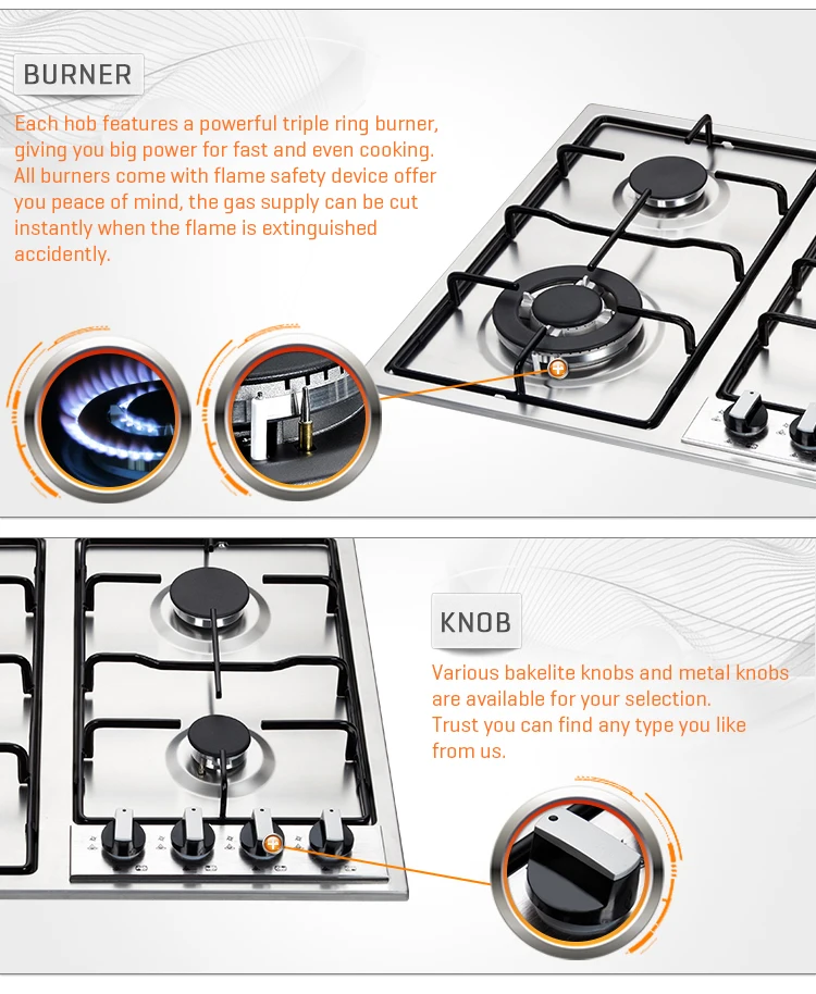 Multiple Cooktops 60cm Stainless Steel Gas Cooker And Electric Stove ...
