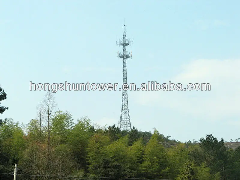 Galvanized Self Supporting Telecom Tower Angular Lattice Tower Antenna Gsm Tower - Buy Self ...