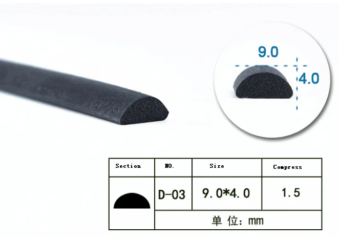 Extruded Half Round Rubber Strip Rubber Seal Strips - Buy L Shape ...
