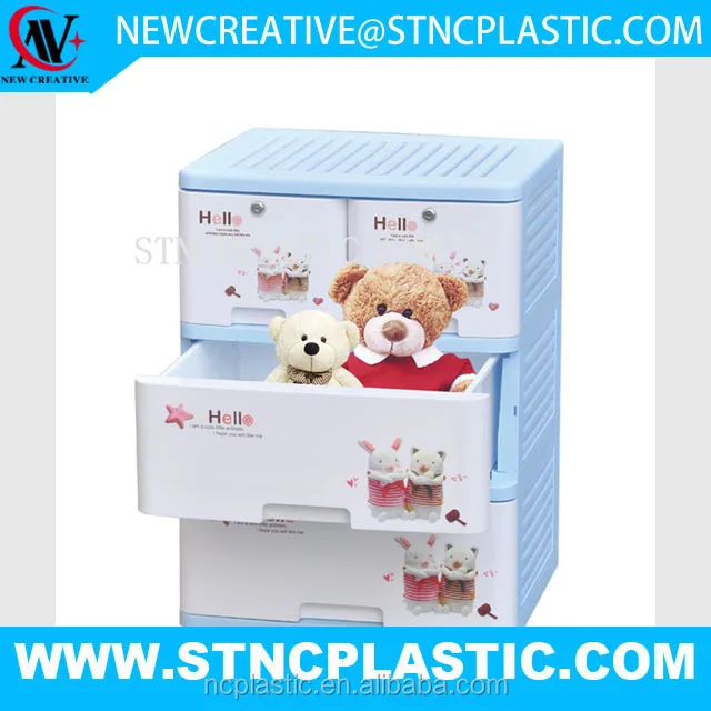 3-tier Stackable Storage Plastic Drawer With 2 Lock - Buy Plastic ...