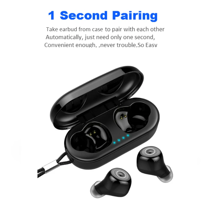 Realtek 8763B TWS Headphones - 18 Hours Noise Cancelling