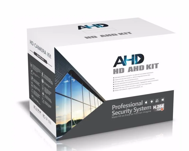 4 CH AHD DVR Kit - Home Security HD 1080P CCTV Camera