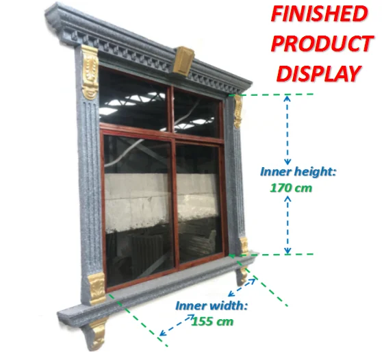 High Quality Decorative ABS Plastic Concrete Mold for Window Frame
