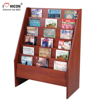 Custom Book Shop Display Free Standing Literature Rack,Wooden ...