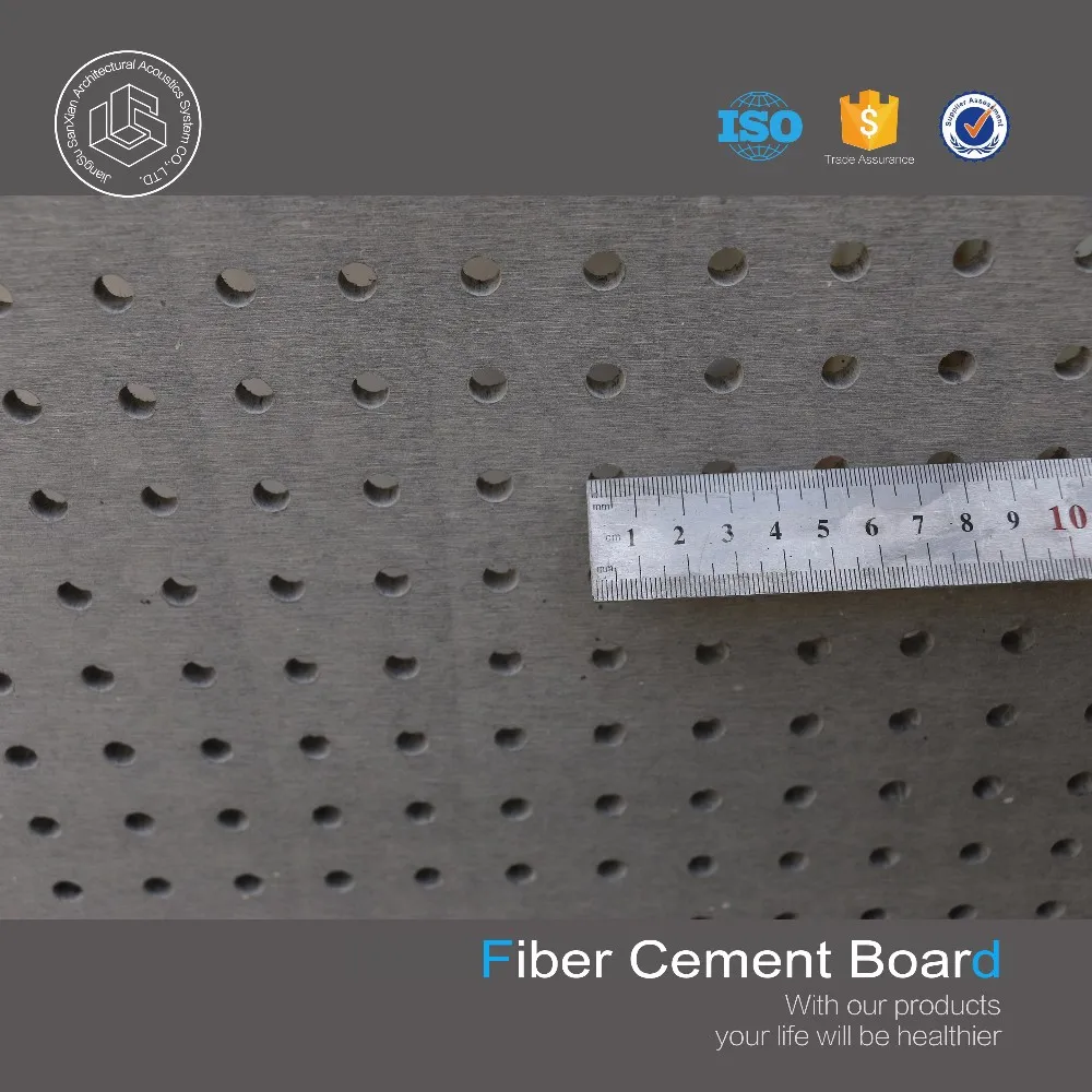 1200 *2400 Mm Durable High Quality Fireproof Perforated Fiber Cement ...