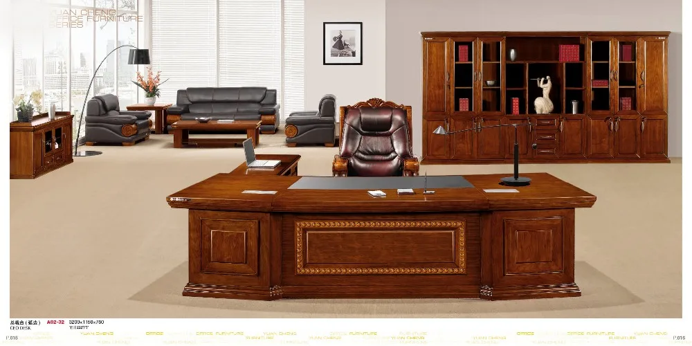 High Quality Hdf Wood Executive Table Luxury Office Furniture Desk ...