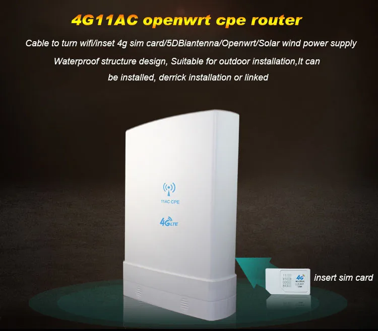 Outdoor Industrial 4g Lte 700mhz B28 Cpe Router - Buy Outdoor 4g Lte ...