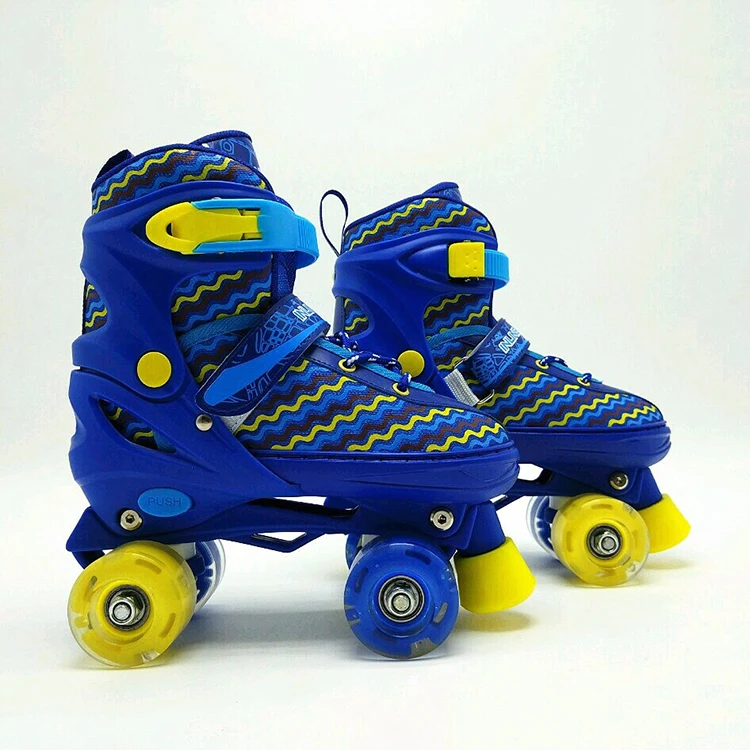 Fun and Safety with Adjustable 4 Wheels Kids Quad Roller Skates