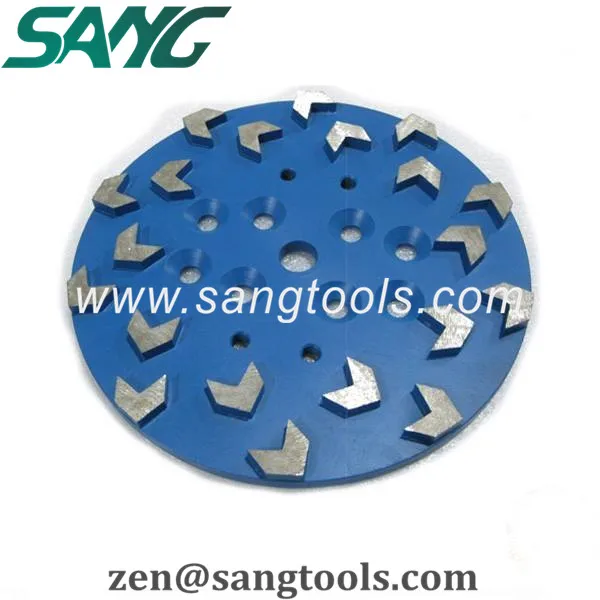 250mm Pcd Grinding Plate Diamond Grinding Disc For Blastrac Edco ...