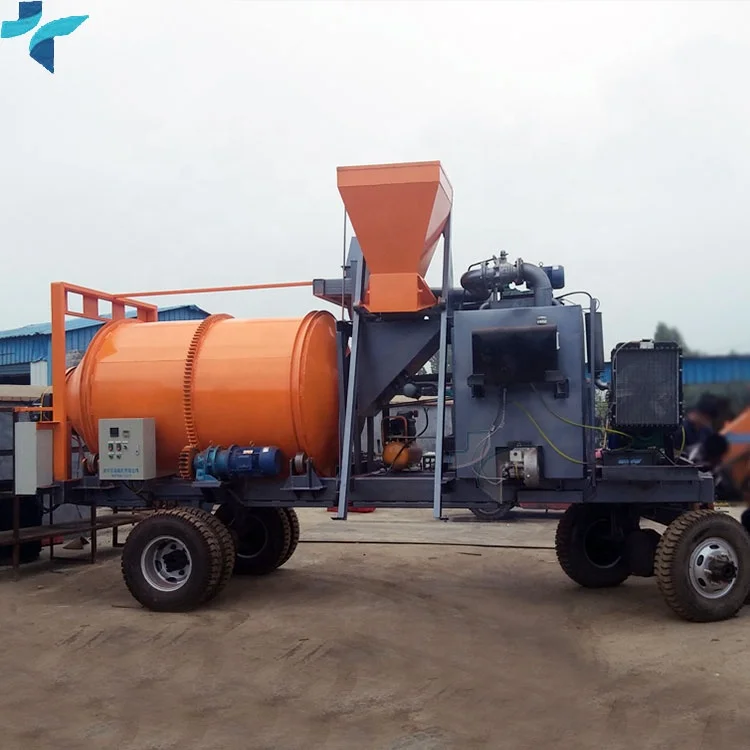 China Hot Mix Mini Aggregate Asphalt Drum Plant Mobile Mixer - Buy ...