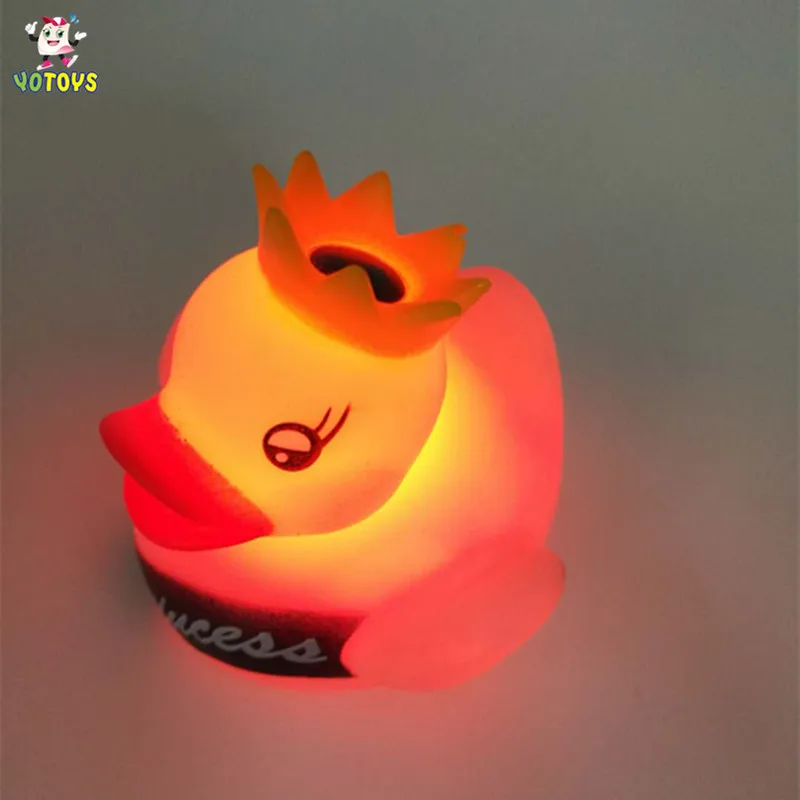 Eco-friendly Plastic Function Changeable Princess Rubber Duck Light Up ...