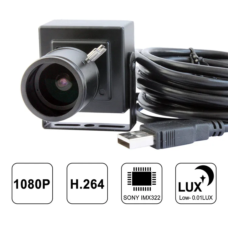 Elp 2 Megapixel Full Hd 1080p Low Illumination H.264 Mjpeg Uvc 2.8-12mm ...