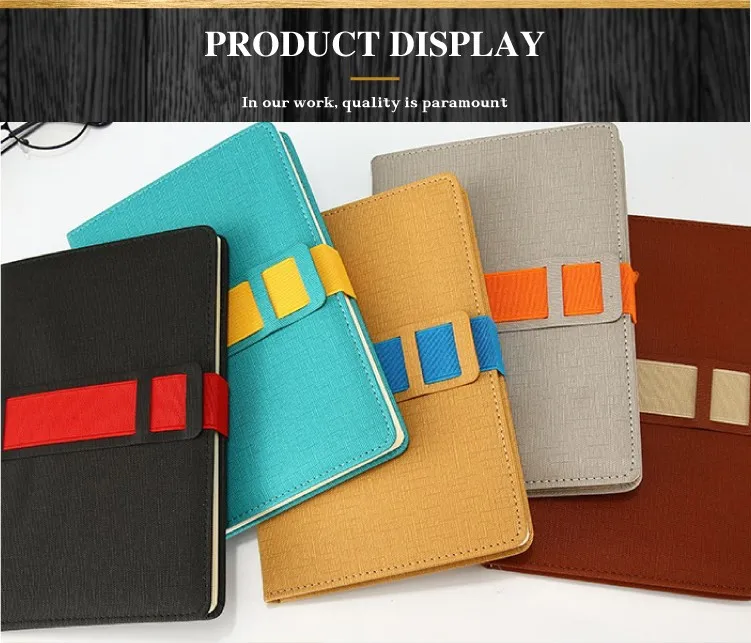New Novelty Notebook Customizable Pu Leather Notepad Elastic Band Book ...