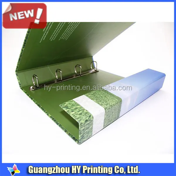 Customized 3 Flap Paper Cardboard File Folder Documents Holder Ring ...