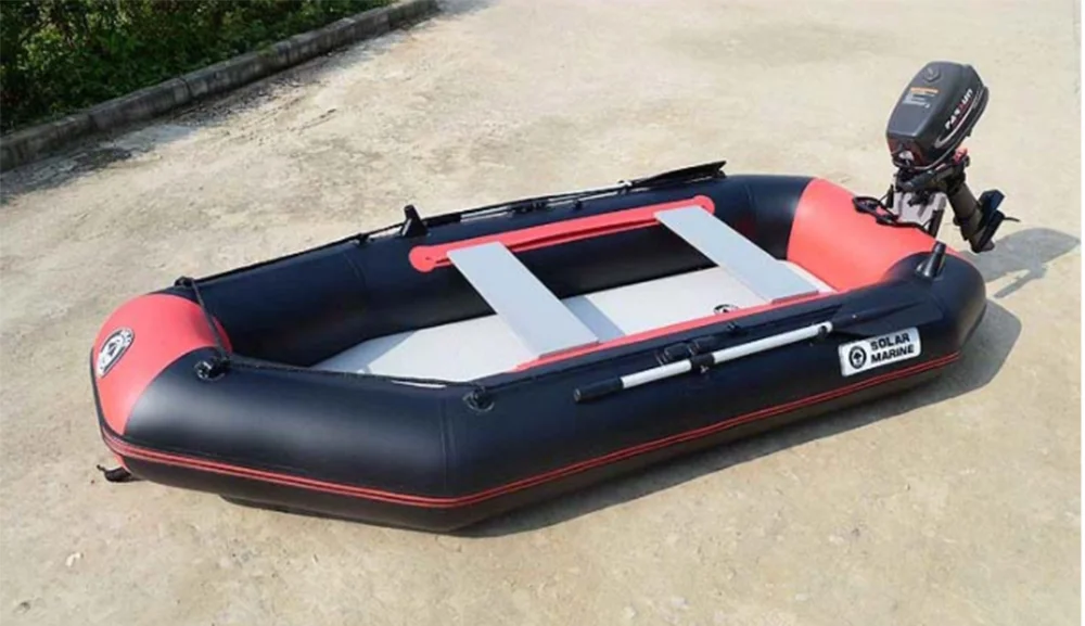2-person PVC Inflatable Pontoon Boat - Ideal for Lakes & Rivers