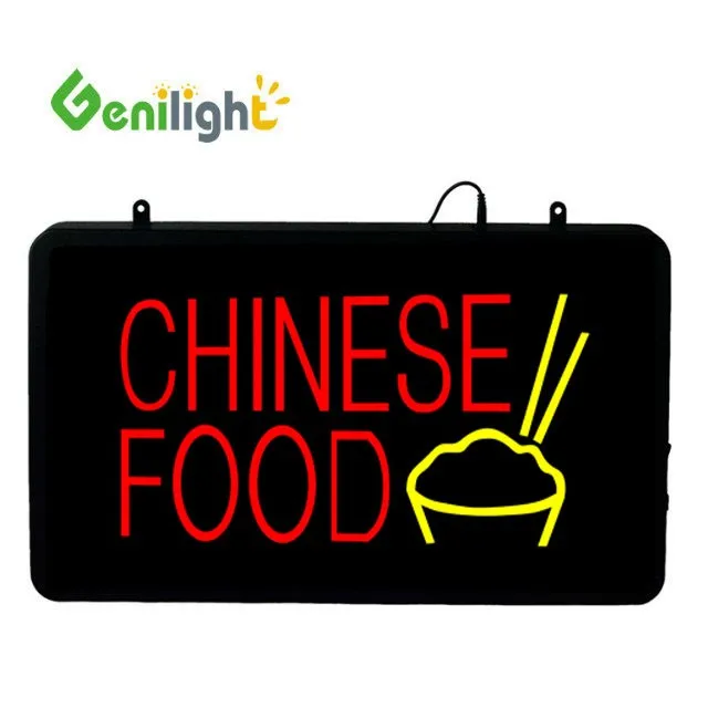 Genilight Electronic Led Chinese Food Neon Sign For Chinese Restaurant ...