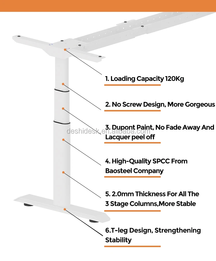 Height Adjustable Single Leg Table - Ideal for Laptop Use