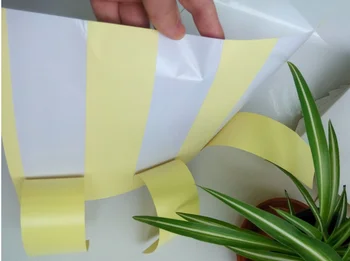 Mirror Coated Sticker Paper Slit Back With Yellow Liner - Buy Semigloss ...