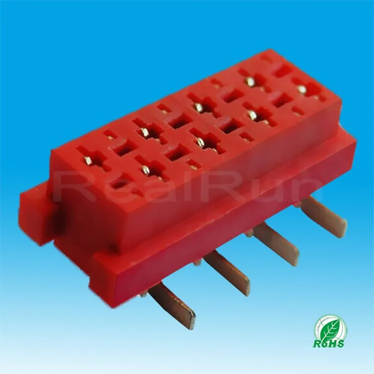 1.27mm Red Idc Socket Micro Match Idc 8 Pin Smt Connector - Buy Micro ...