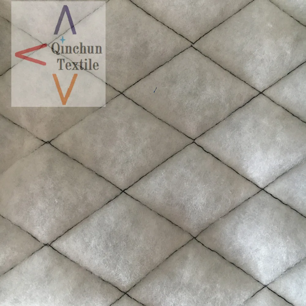 Single Side Polyester Padding Quilted Fabric For Jacket - Buy Diamond ...