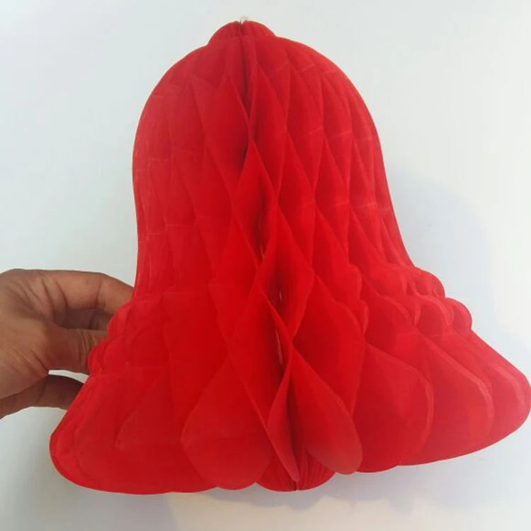 Tissue Paper Honeycomb Christmas Decoration - Tree, Hat, Snowflake ...