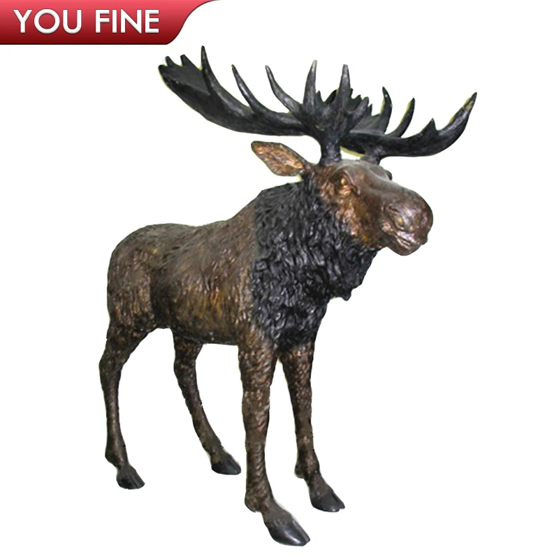 Outdoor Life Size Bronze Moose Statue - Buy Bronze Moose Statue,Life ...