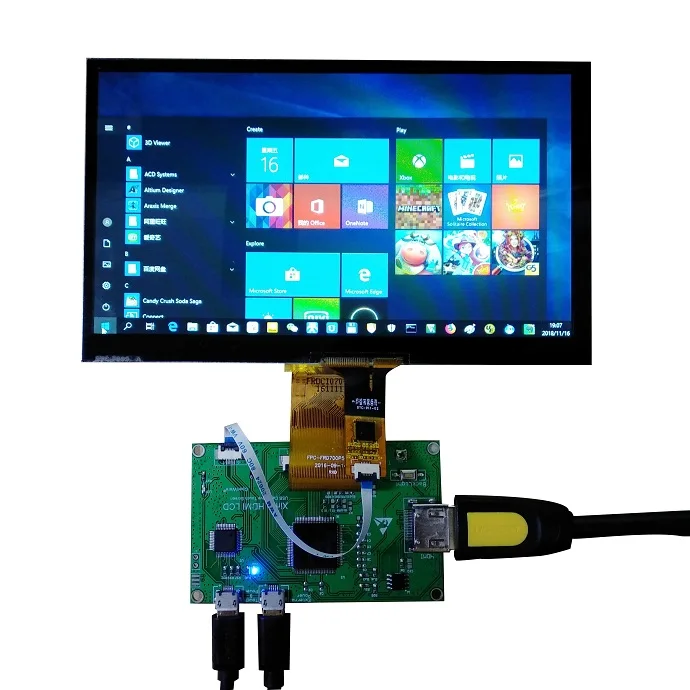 Ttl/rgb/lvds Lcd Controller Board With Touch Screen Input,Pwm ...