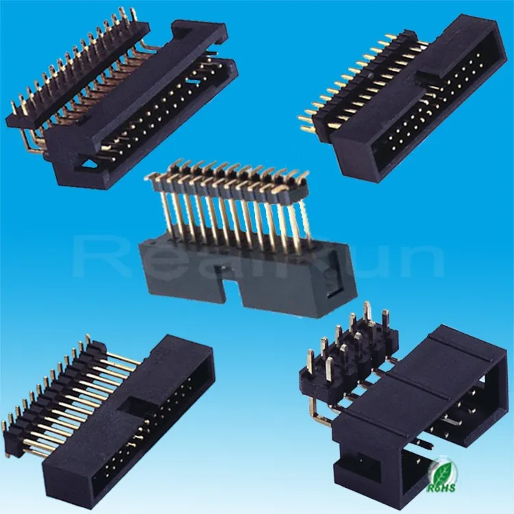 Pcb Connector Smt/straight/right Angle Type 1.27 /2.00 /2.54mm Idc Box ...