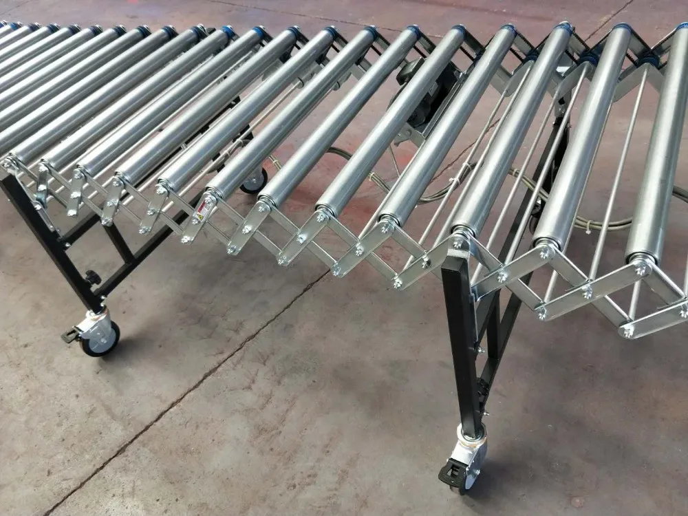 Powered Portable Roller Electric Conveyor - Buy Powered Roller Conveyor ...