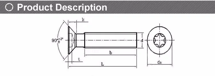 Iso 14581 A2 304 Stainless Steel Hexagon Lobular Socket Countersunk ...