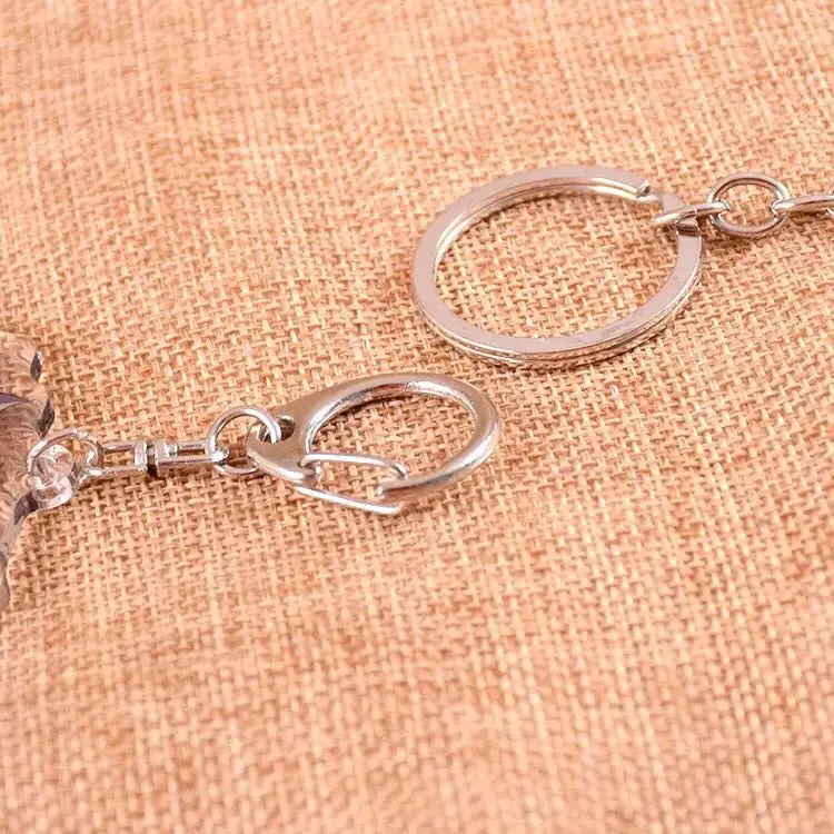 Clear Acrylic Plastic Key Ring,Clear Acrylic Key Tag Key Ring Keychain ...