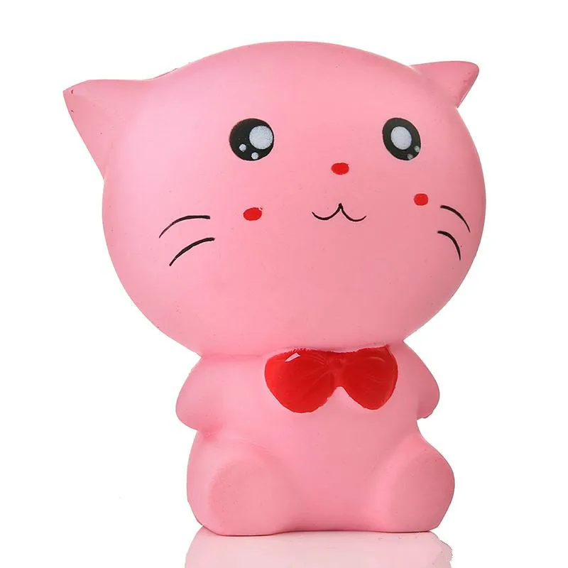 Mskwee Kawaii Squishy Jumbo Cute Slow Rising Anti Stress Emotion Cat ...