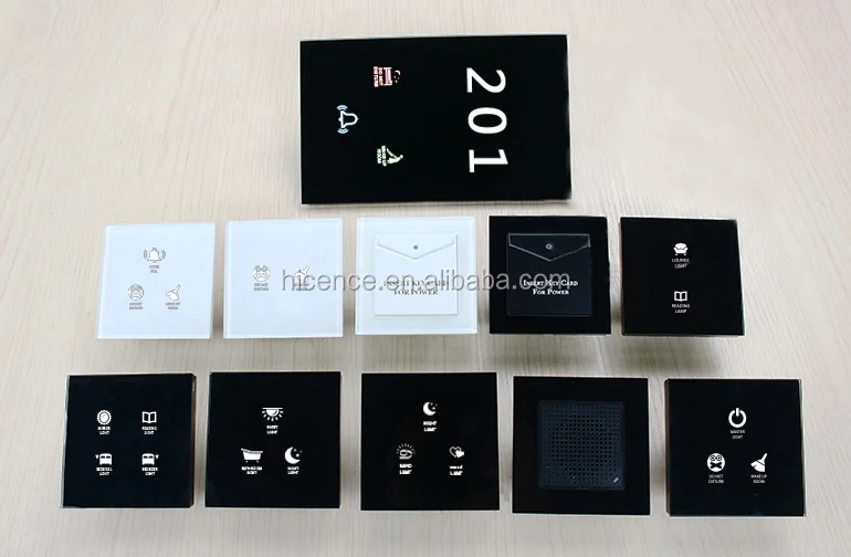 12V DC Dry Contact 6 Button Light Switch for Hotel Rooms