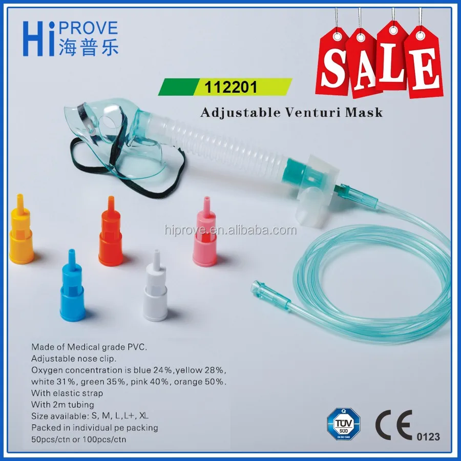 New Sealed 28% Medical Venturi Oxygen Mask,Paramedic,First Aid,Nurse ...