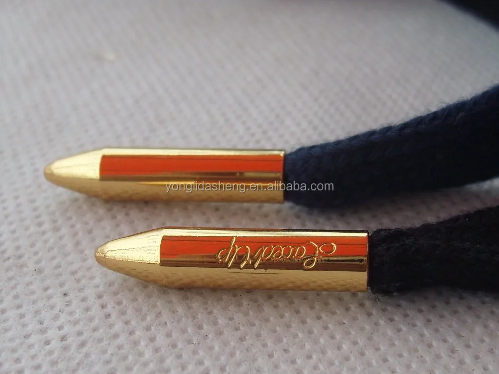 18k Gold Sneakers Drawstring End Hats For Sale - Buy Decorative End Cap ...