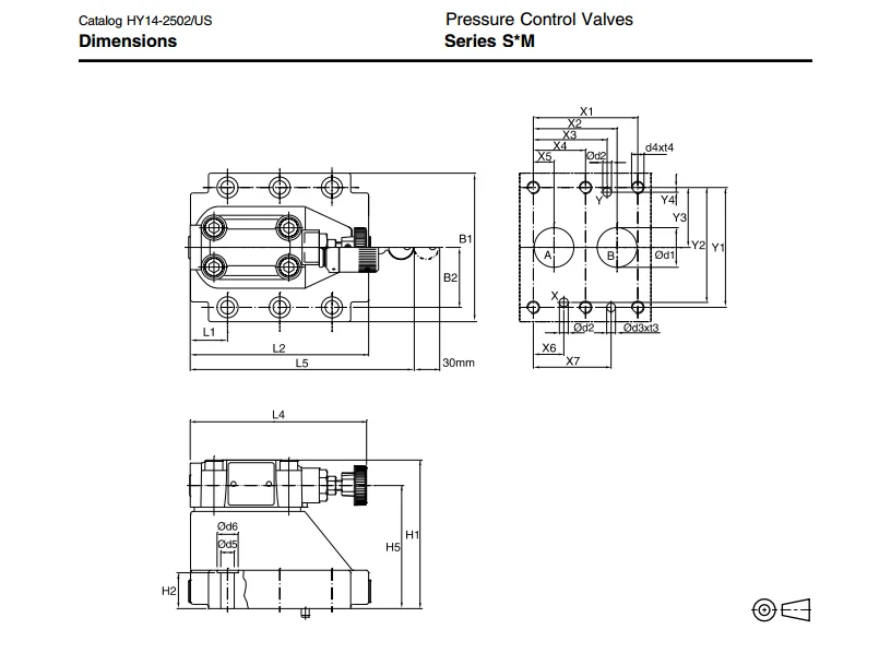 파커 시리즈 S * M S06m,S10m,S25m,S32m 파일럿 작동 유압 시퀀스 밸브,배압 밸브 - Buy Parker 유압 ...