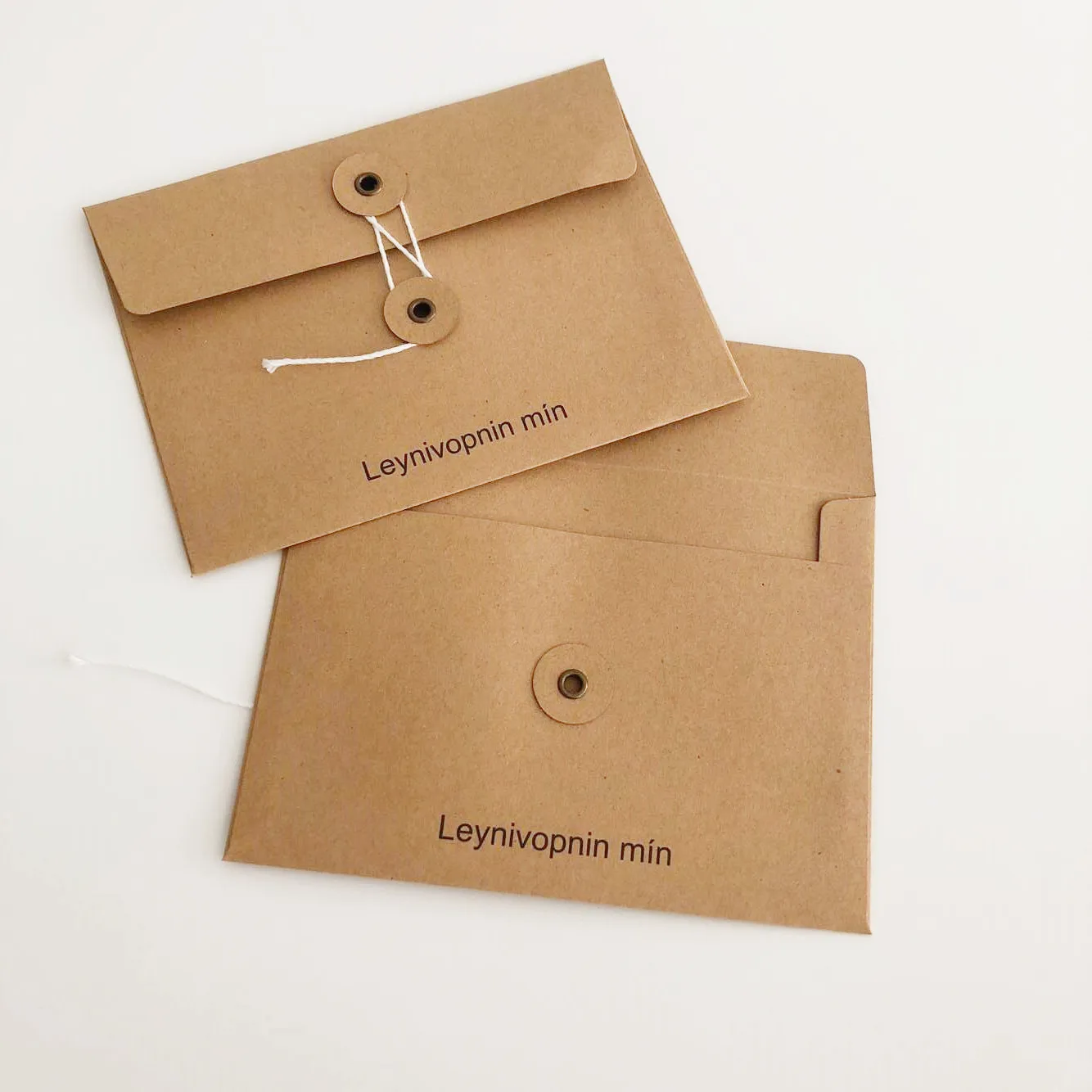 Custom Wholesale Price Kraft Paper Button Closure Envelopes A4 String ...