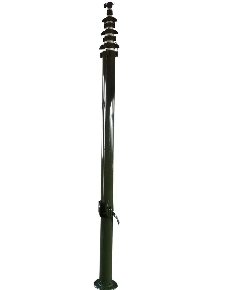 22m Hand Crank Telescopic Mast - Manual Tripod Mast