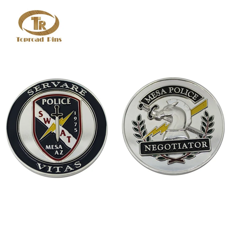 Hot Sale Custom Made Zinc Alloy Negotiator Commemorative Coins Two ...
