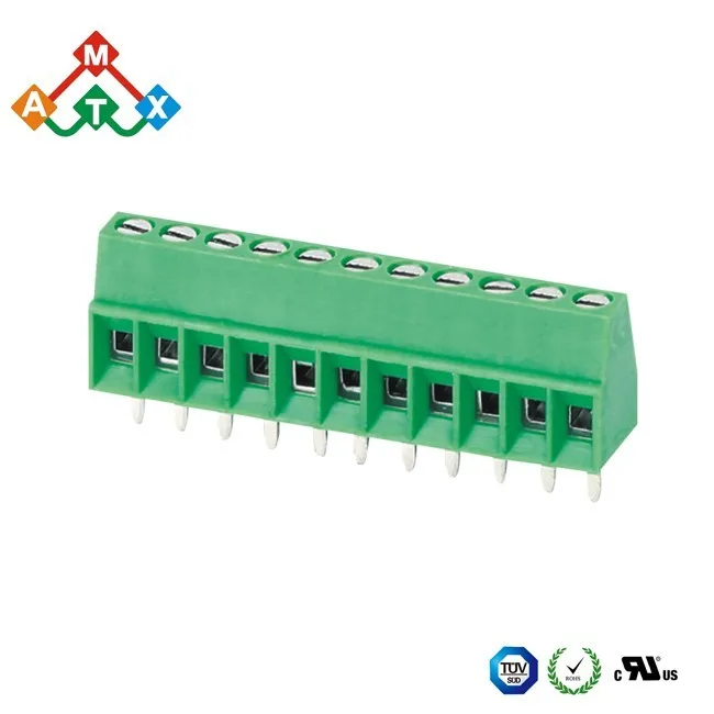 2.54mm Pitch Panel Pcb Mount Screw Terminal Block Connector - Buy 2.54mm Screw Terminal Block ...