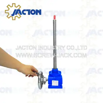 Manual Worm Gear Screw Jack With Flange Jt-3t 6000lbs Electric Floor ...