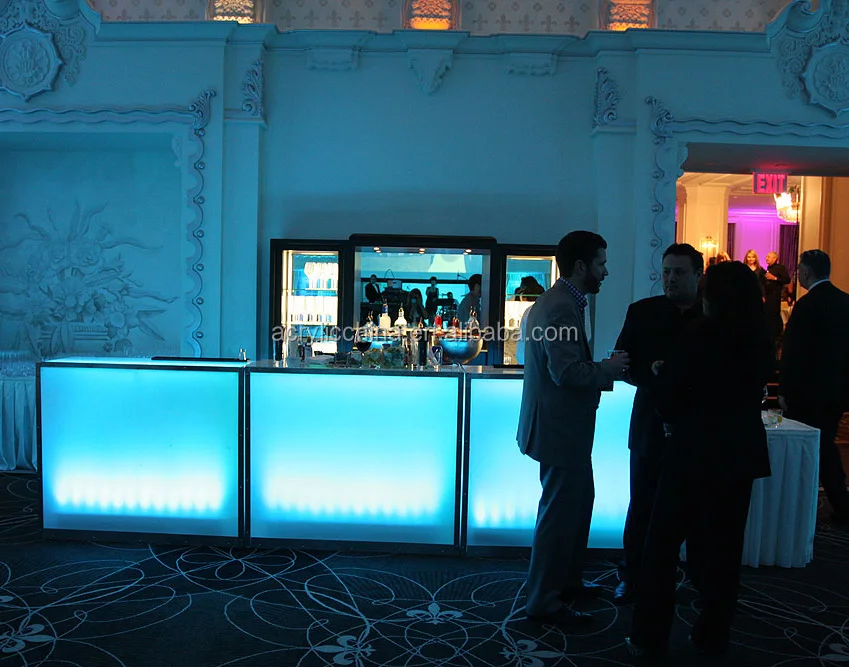 Modern Elegant Acrylic Bar Counter,Solid Surface Cafe Plexiglass Bar ...