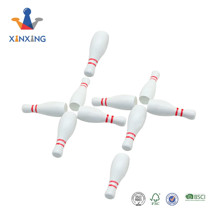 Wooden White Bowling Set for Kids - Fun Indoor & Outdoor
