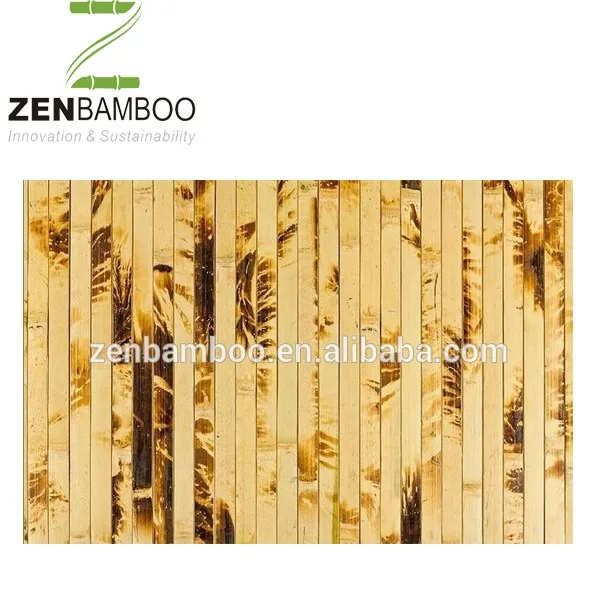 Natural Bamboo Tambour Paneling for Wall and Ceiling